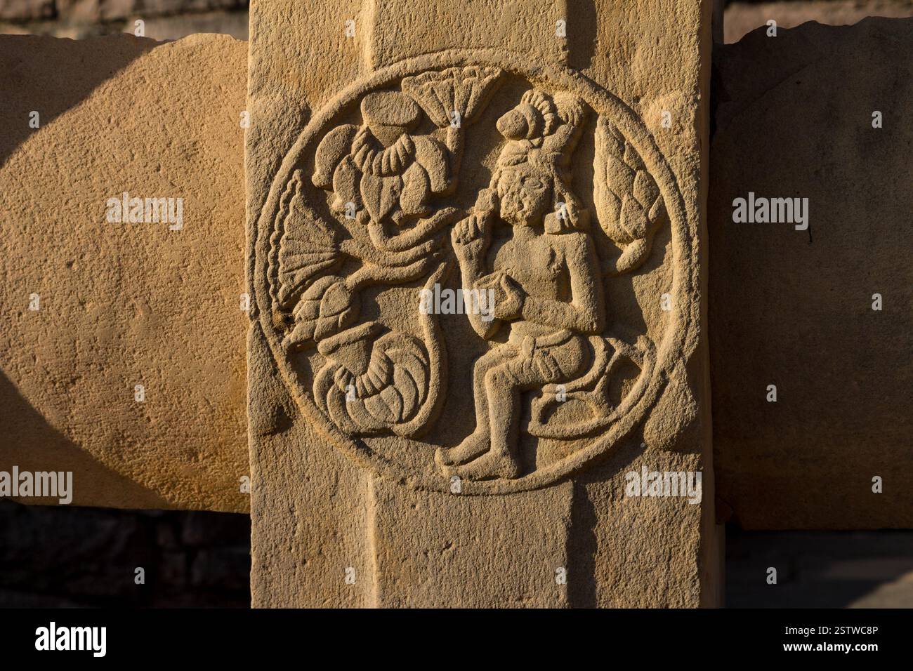 Round decorative carving on a balustrade Stock Photo - Alamy