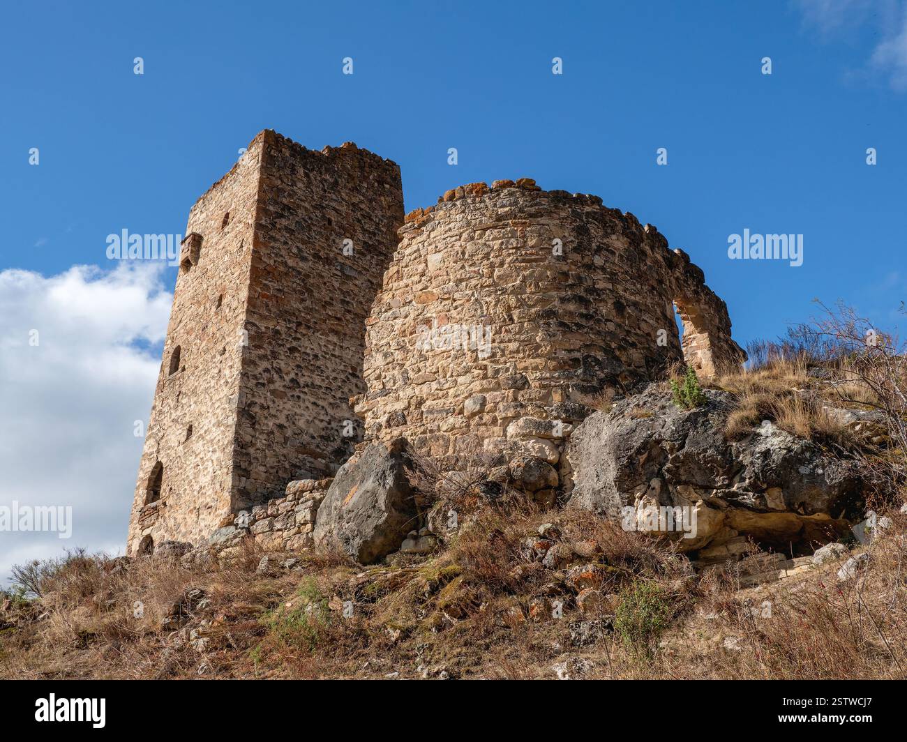 Old Egical towers complex, one of the largest medieval castle-type ...