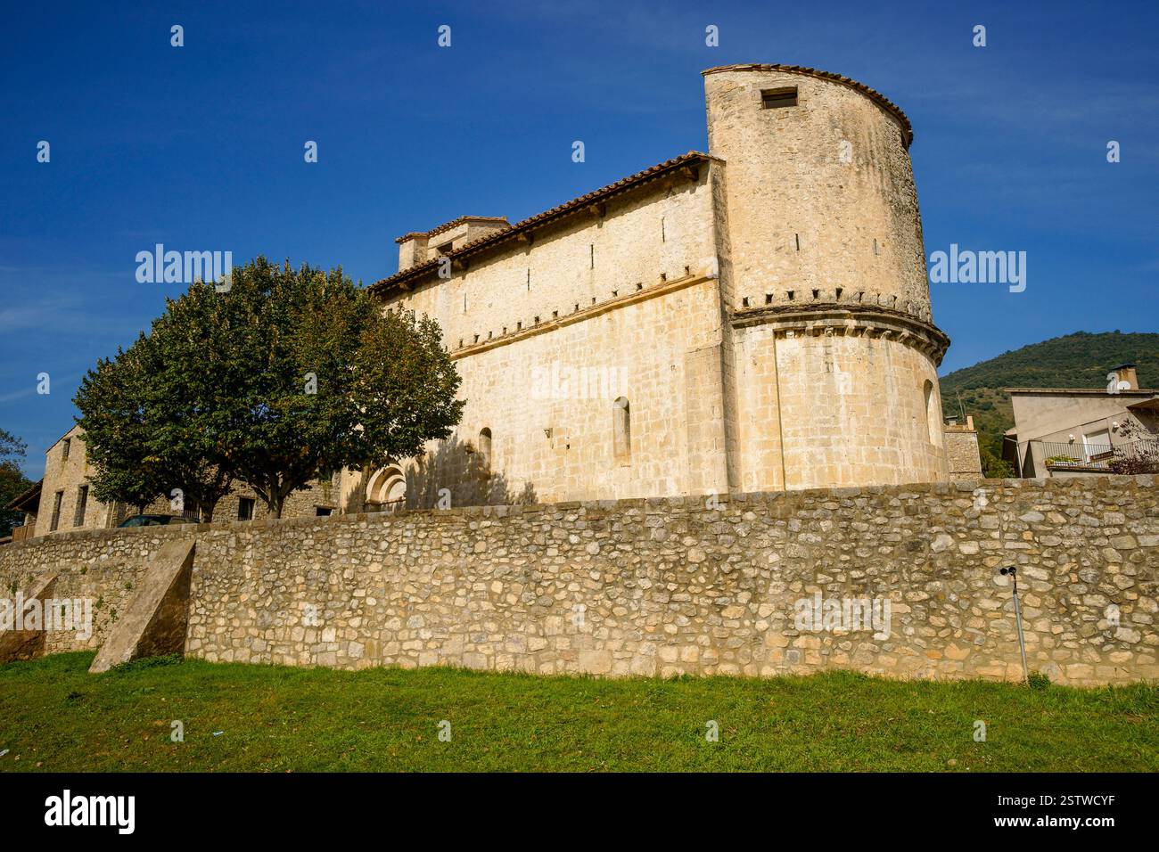 Romanesque church of Sant LlorenÃ§ Stock Photo - Alamy