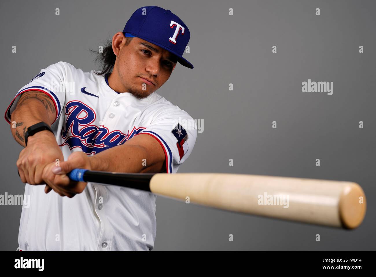 This is a 2025 photo Alejandro Osuna of the Texas Rangers baseball team ...