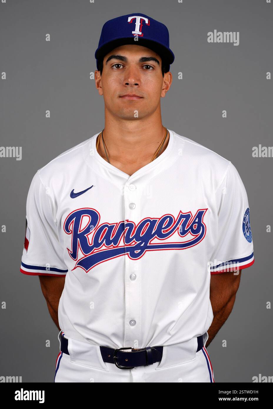This is a 2025 photo of pitcher Skylar Hales of the Texas Rangers ...