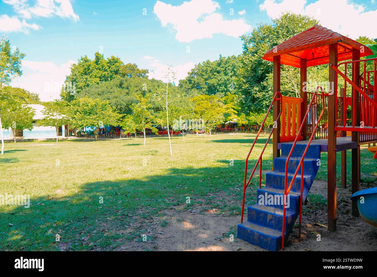 March 21, 2024, Brazil. Amusement park for children to play, in the ...