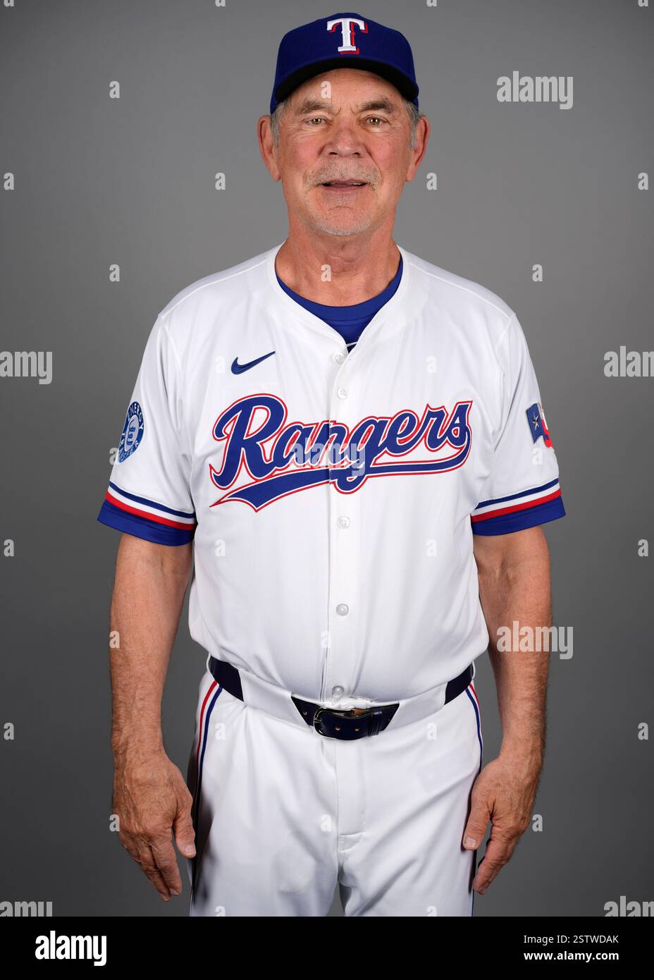 This is a 2025 photo of manager Bruce Bochy of the Texas Rangers ...