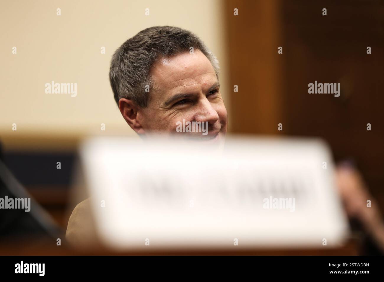 Michael Shellenberger, founder of Public News, sits at the witness ...
