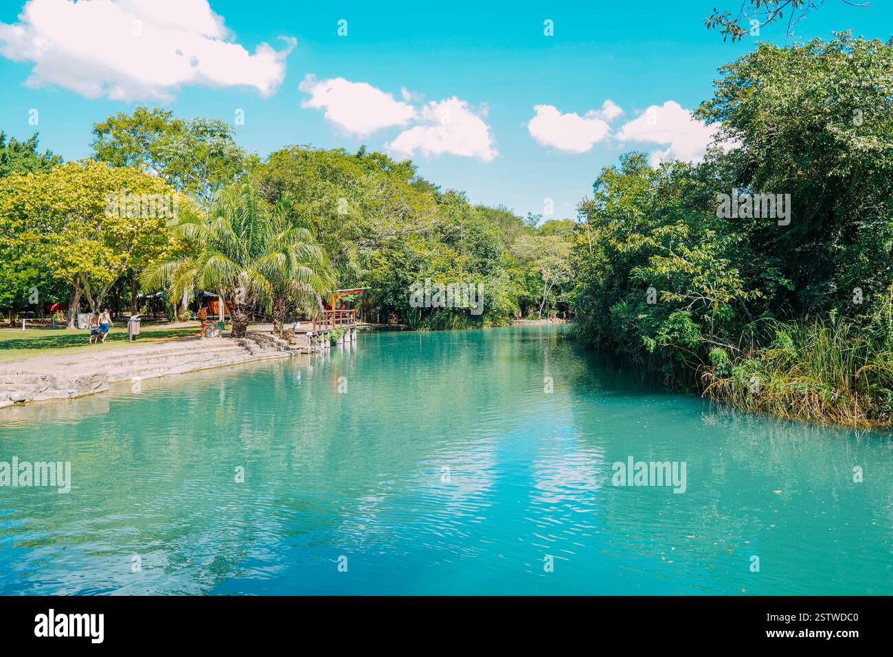March 21, 2024, Brazil. Partial view of the Formoso River, in the ...