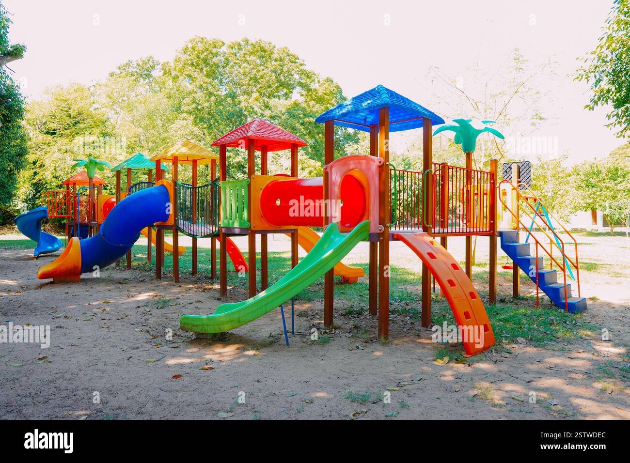 March 21, 2024, Brazil. Amusement park for children to play, in the ...