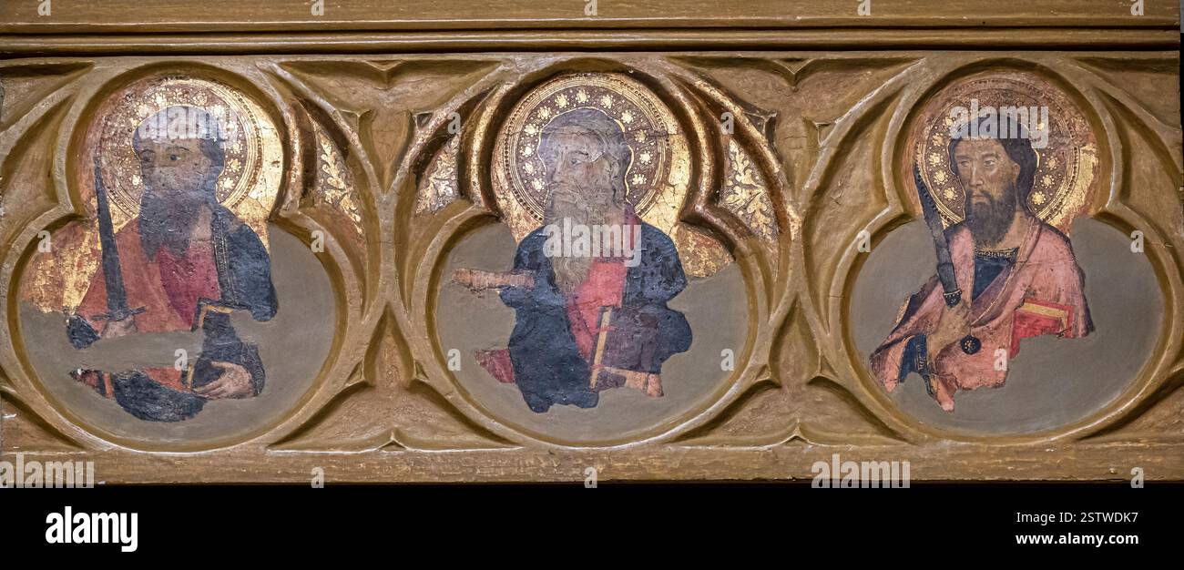 Frieze with apostles Stock Photo - Alamy