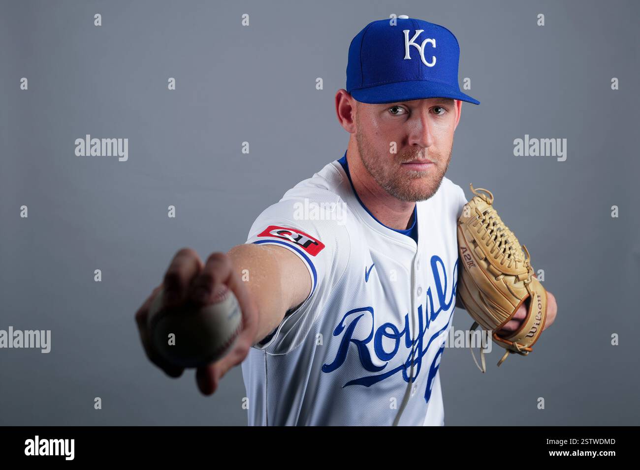 This is a 2025 photo of pitcher Steven Zobac of the Kansas City Royals ...