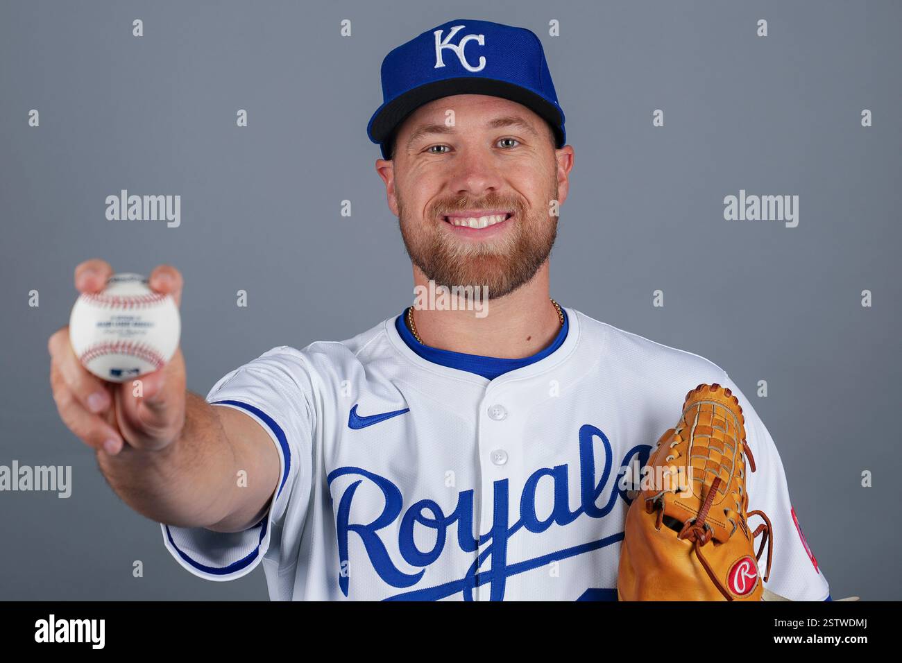 This is a 2025 photo of pitcher Jonathan Bowlan of the Kansas City ...