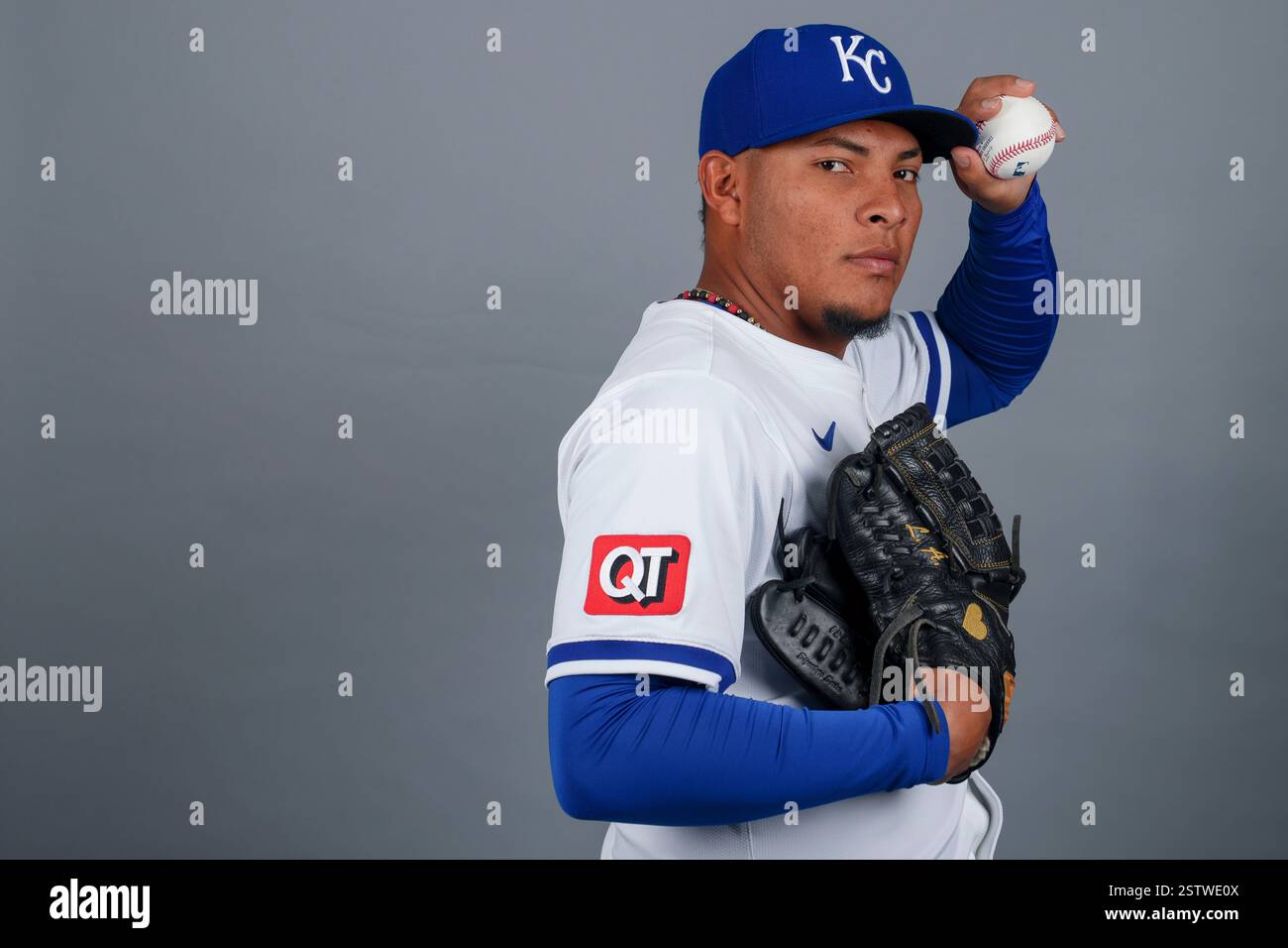 This is a 2025 photo of pitcher Angel Zerpa of the Kansas City Royals ...