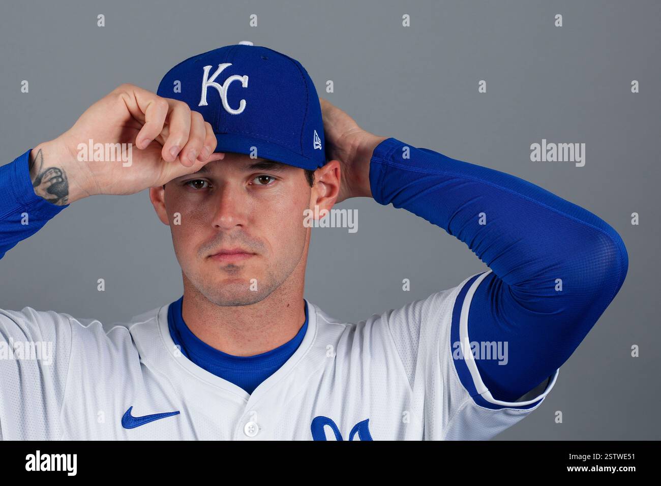 This is a 2025 photo of pitcher Cole Ragans of the Kansas City Royals ...