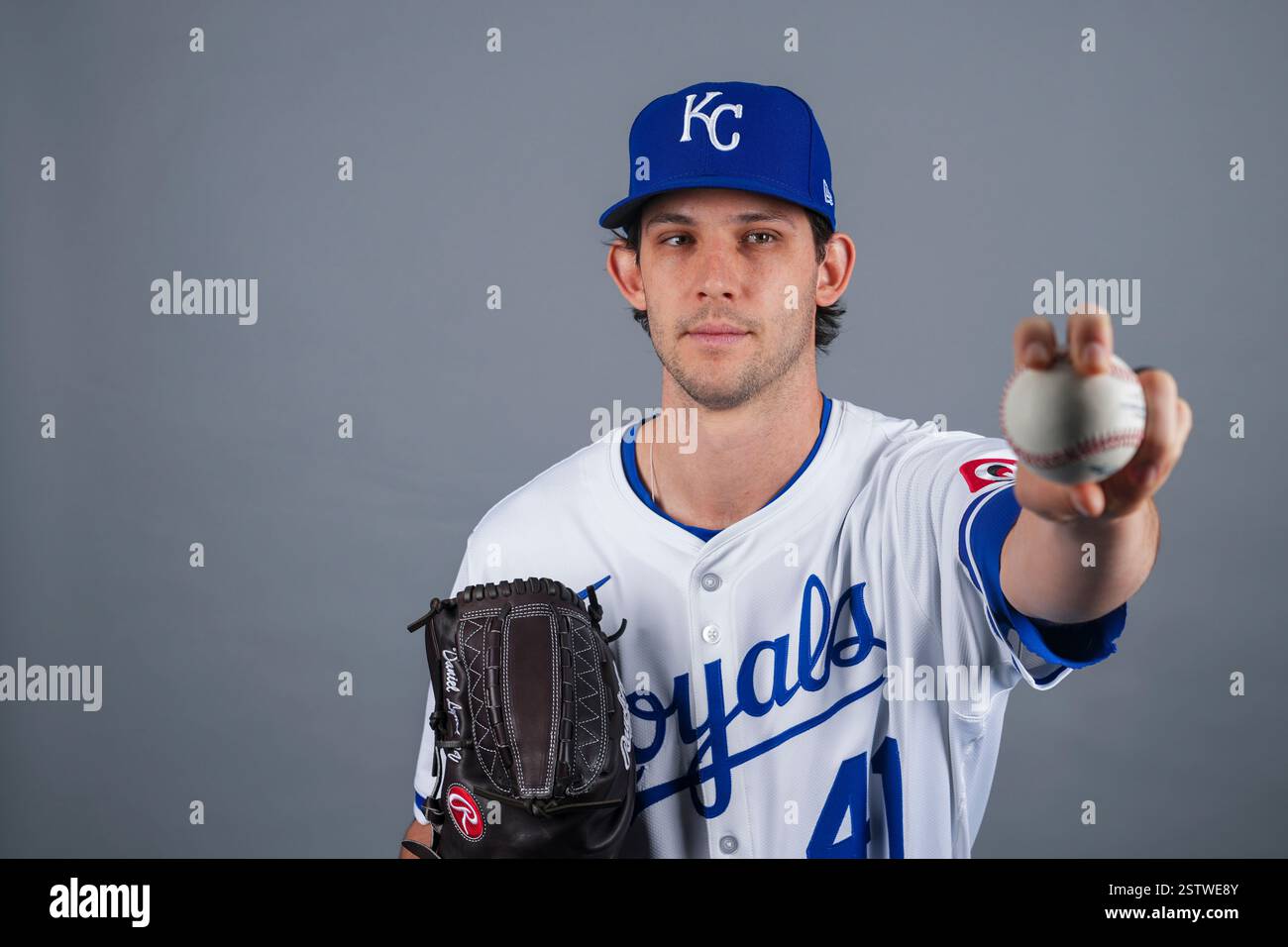 This is a 2025 photo of pitcher Daniel Lynch IV of the Kansas City ...