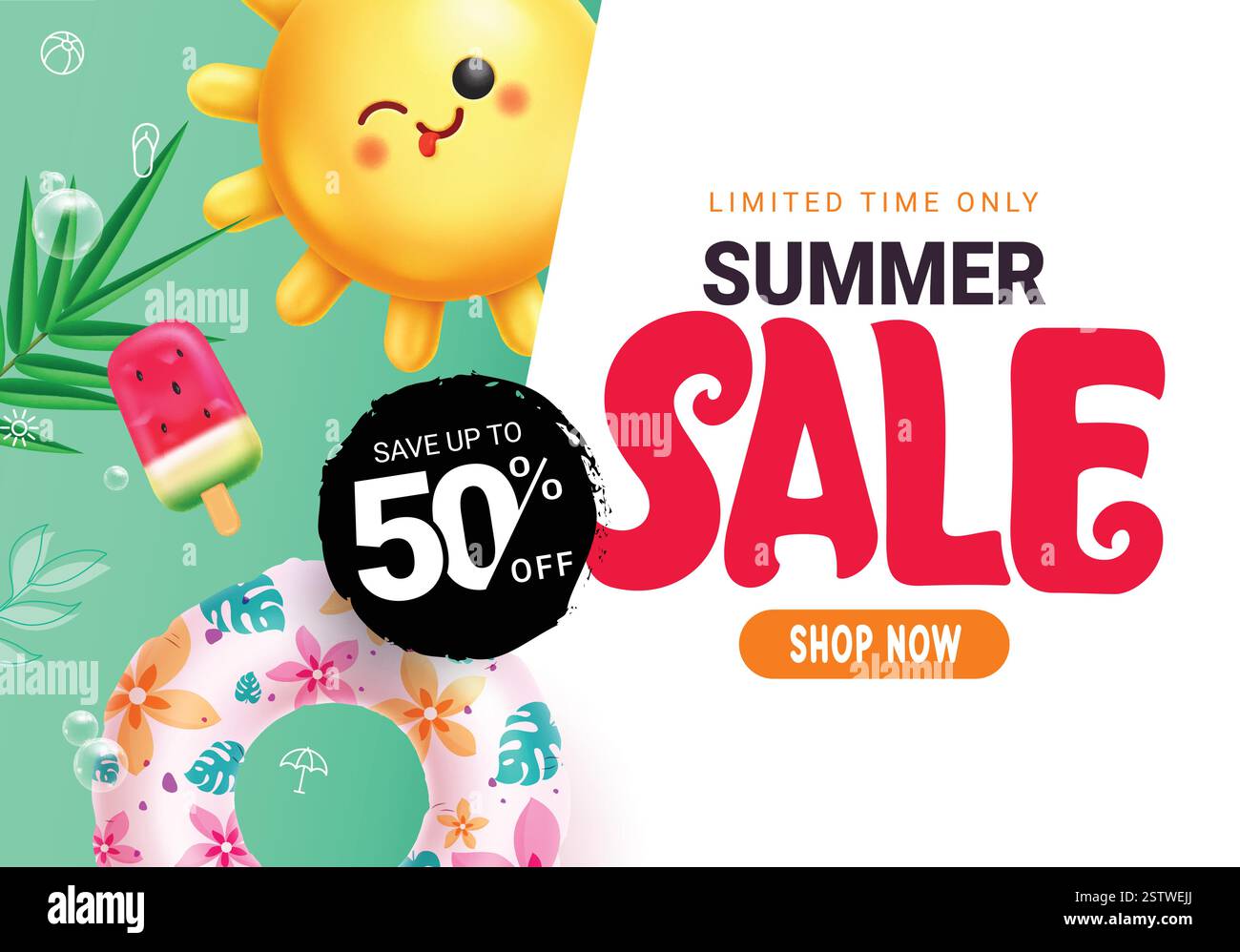 Summer sale template clipart poster design. Summer sale limited time ...