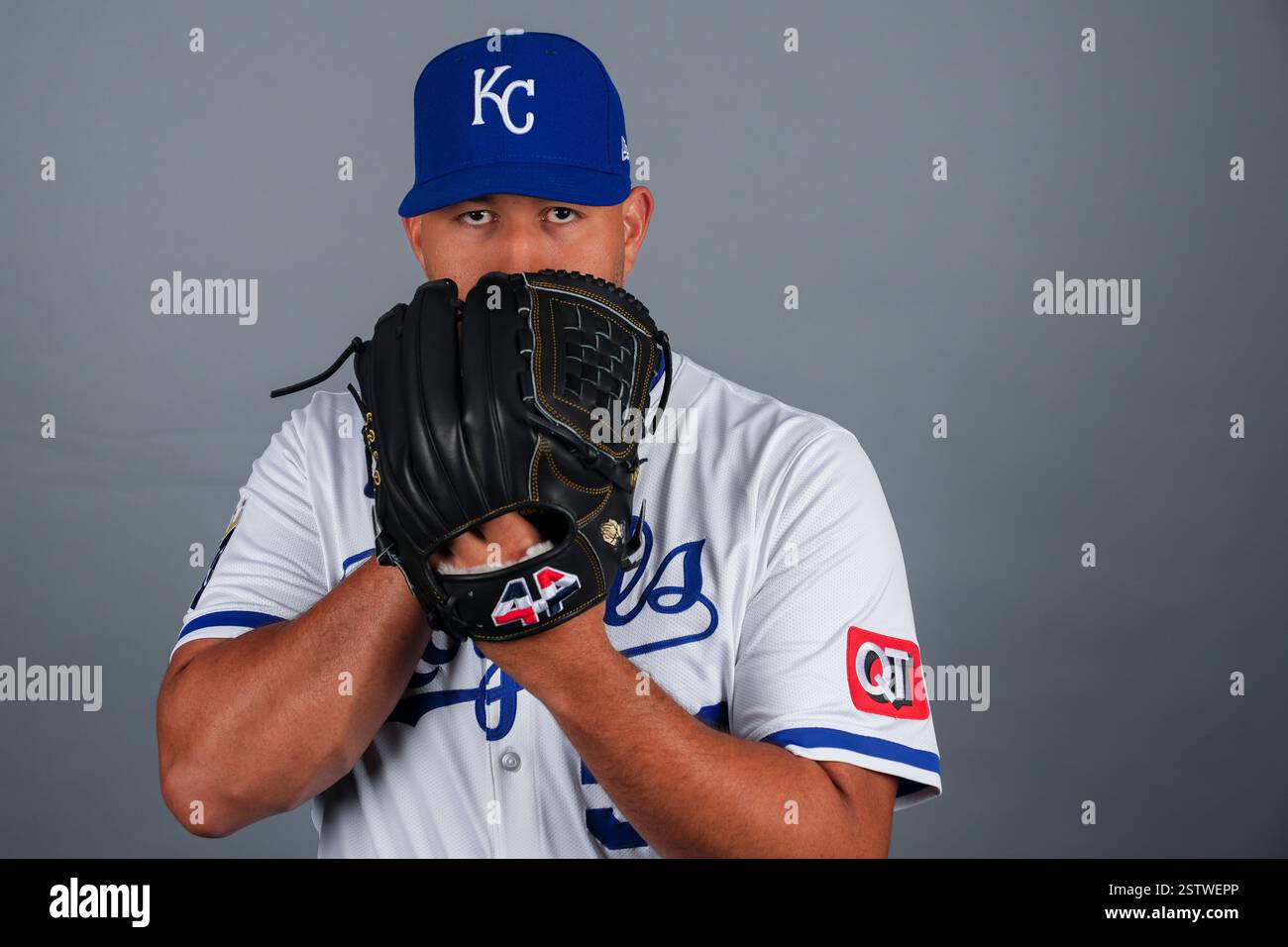 This is a 2025 photo of relief pitcher Carlos Estevez of the Kansas ...