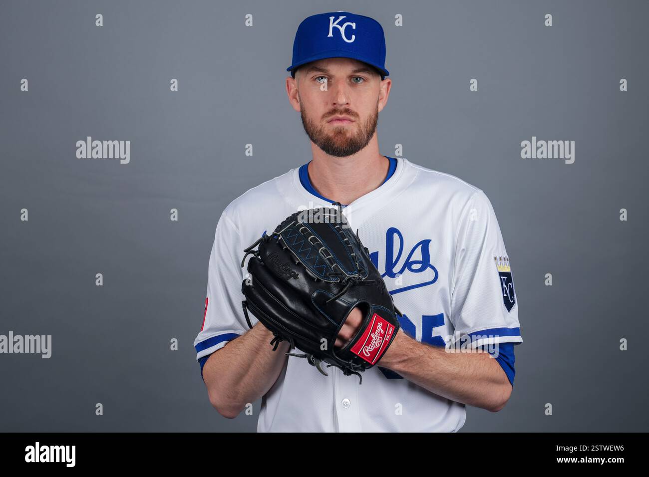 This is a 2025 photo of pitcher Chris Stratton of the Kansas City ...