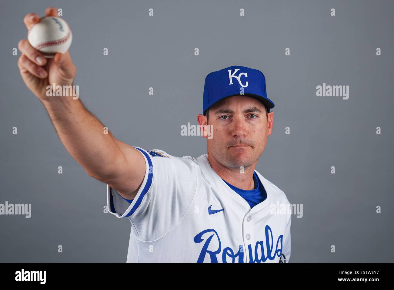 This is a 2025 photo of pitcher Seth Lugo of the Kansas City Royals ...