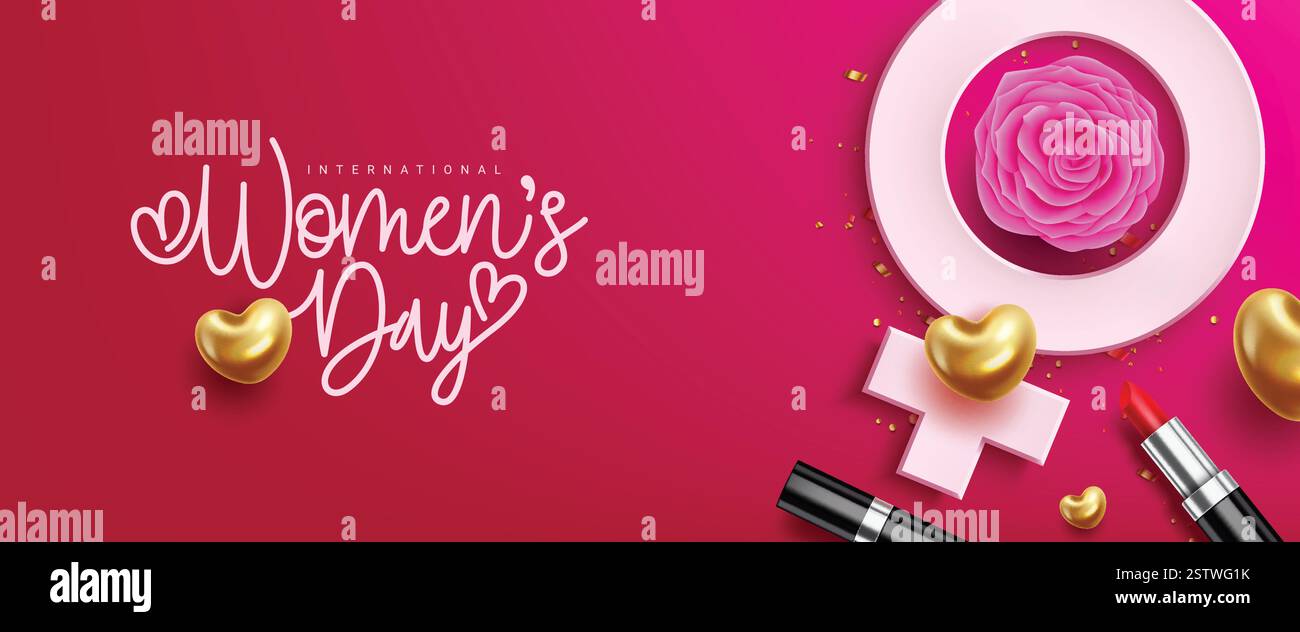 Women's day text vector background design. International women's day ...