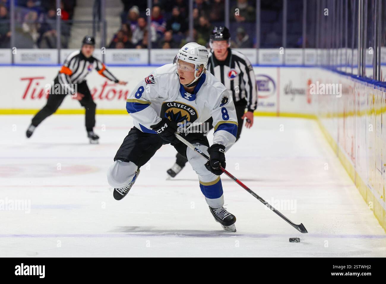 February 19th 2025: Cleveland Monsters defenseman Ole Julian Bjorgvik ...