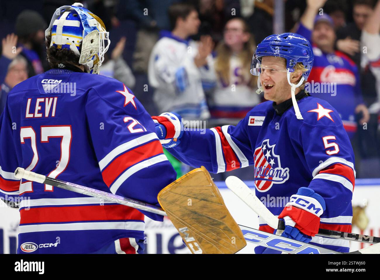 February 19th 2025: Rochester Americans defenseman Jack Rathbone (5 ...