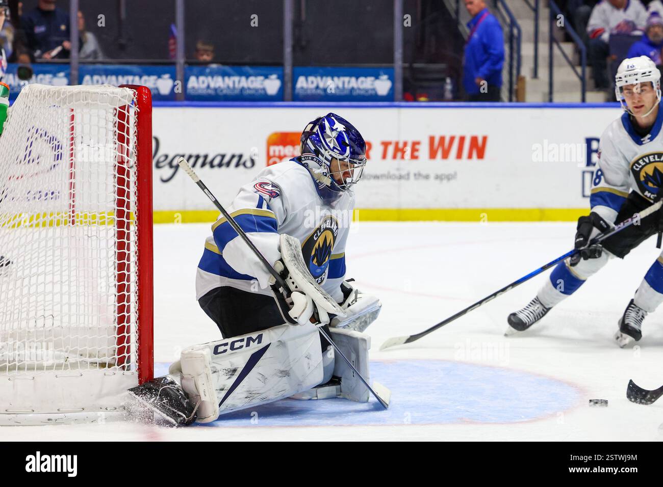 February 19th 2025: Cleveland Monsters goaltender Jet Greaves (73 ...