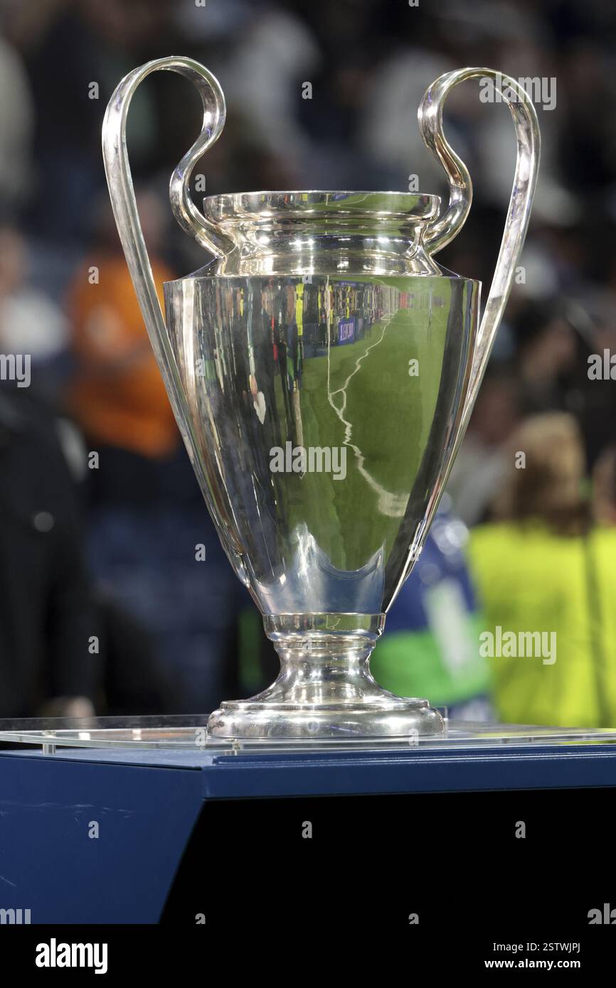 The Champions League Trophy during the UEFA Champions League, knockout ...