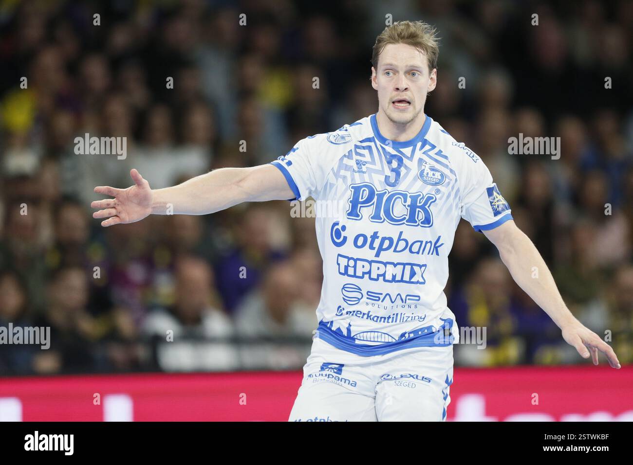 Janus Dadi SMARASON of OTP Bank - PICK Szeged during the EHF Champions ...