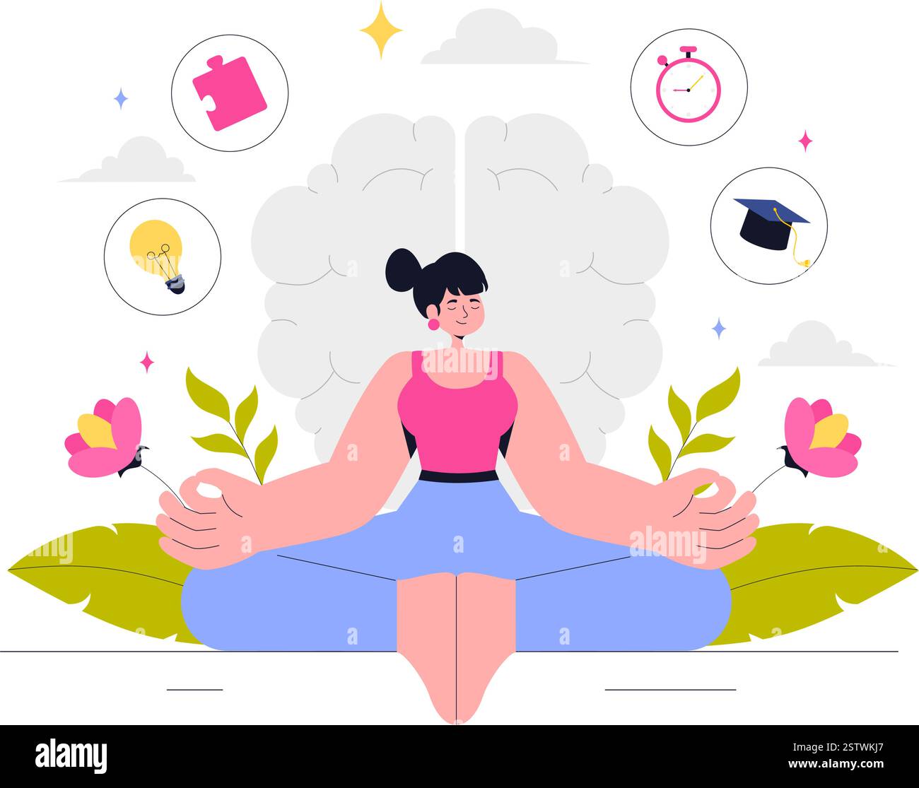 Self Improvement Illustration featuring Upskilling, Learning at Work, Educational Qualifications ...