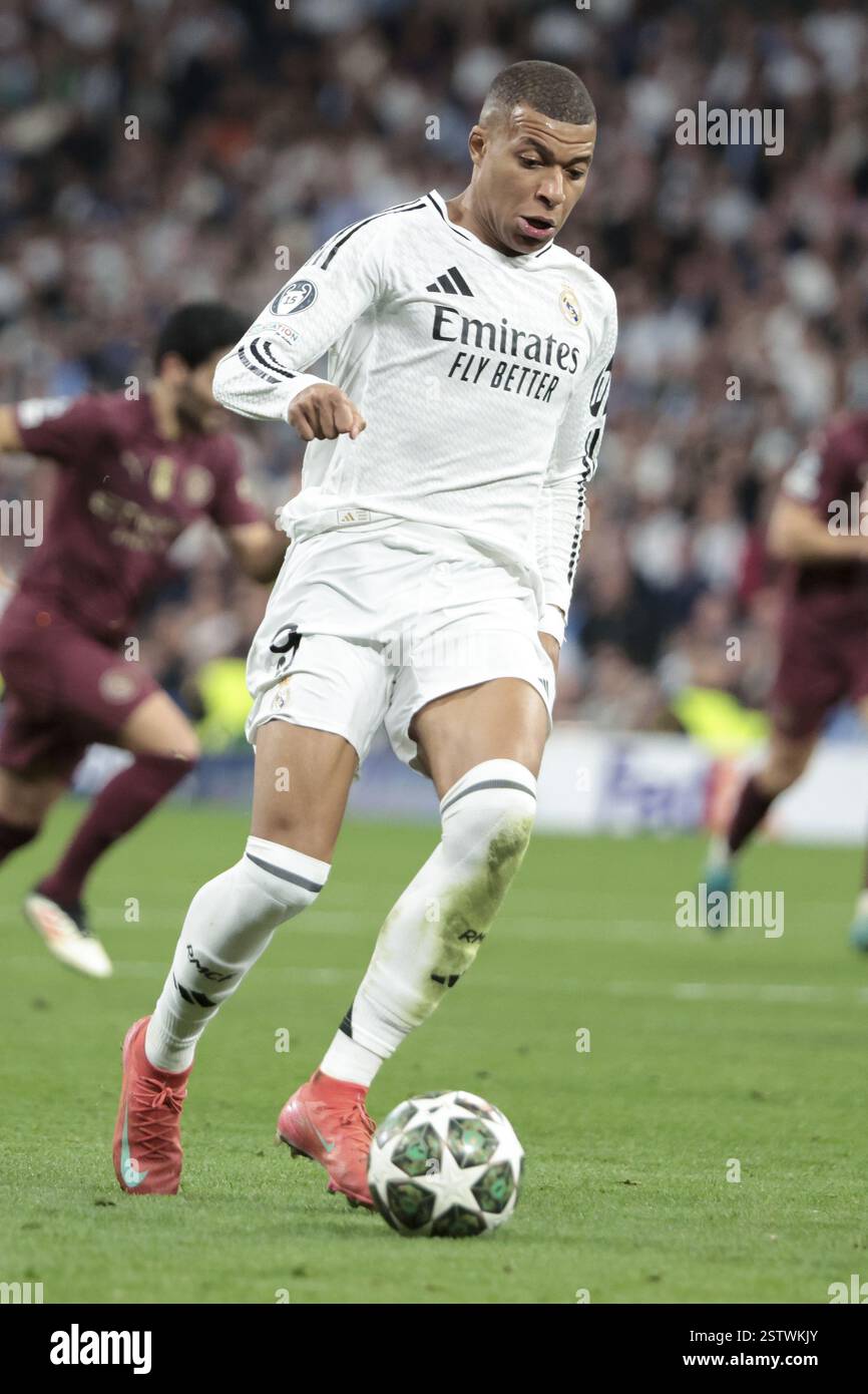 Kylian Mbappe of Real Madrid during the UEFA Champions League, knockout ...
