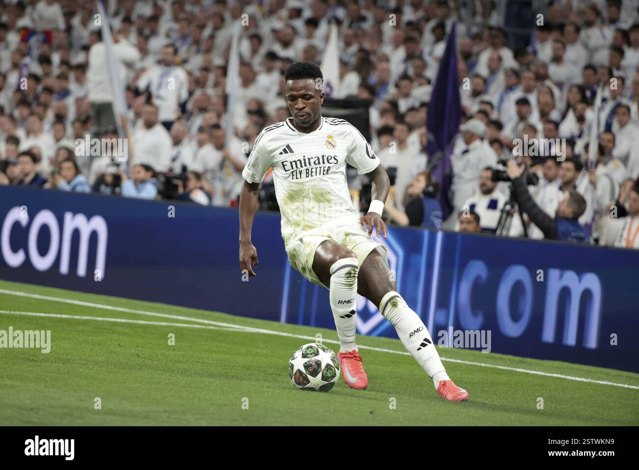 Vinicius Jr of Real Madrid during the UEFA Champions League, knockout ...