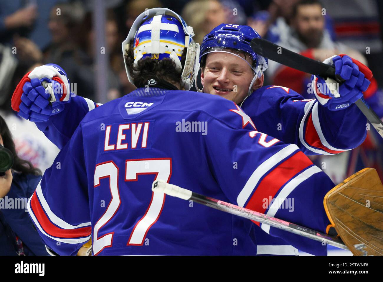 February 19th 2025: Rochester Americans defenseman Zach Metsa (22 ...