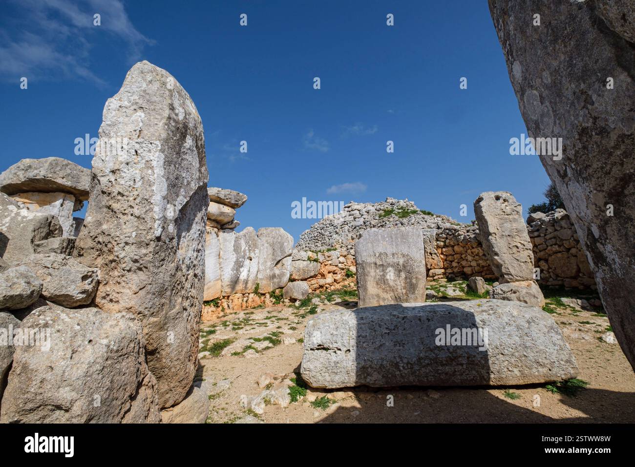 Torre d'en GalmÃ©s talayotic village Stock Photo - Alamy
