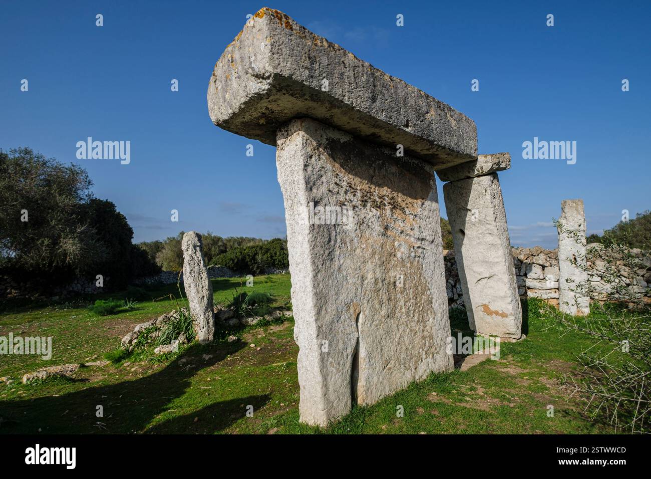 TalatÃ­ de Dalt prehistoric site Stock Photo - Alamy