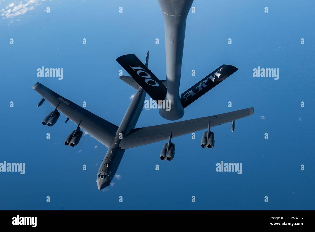 A U.S. Air Force B-52 Stratofortress from the 501st Combat Support Wing ...