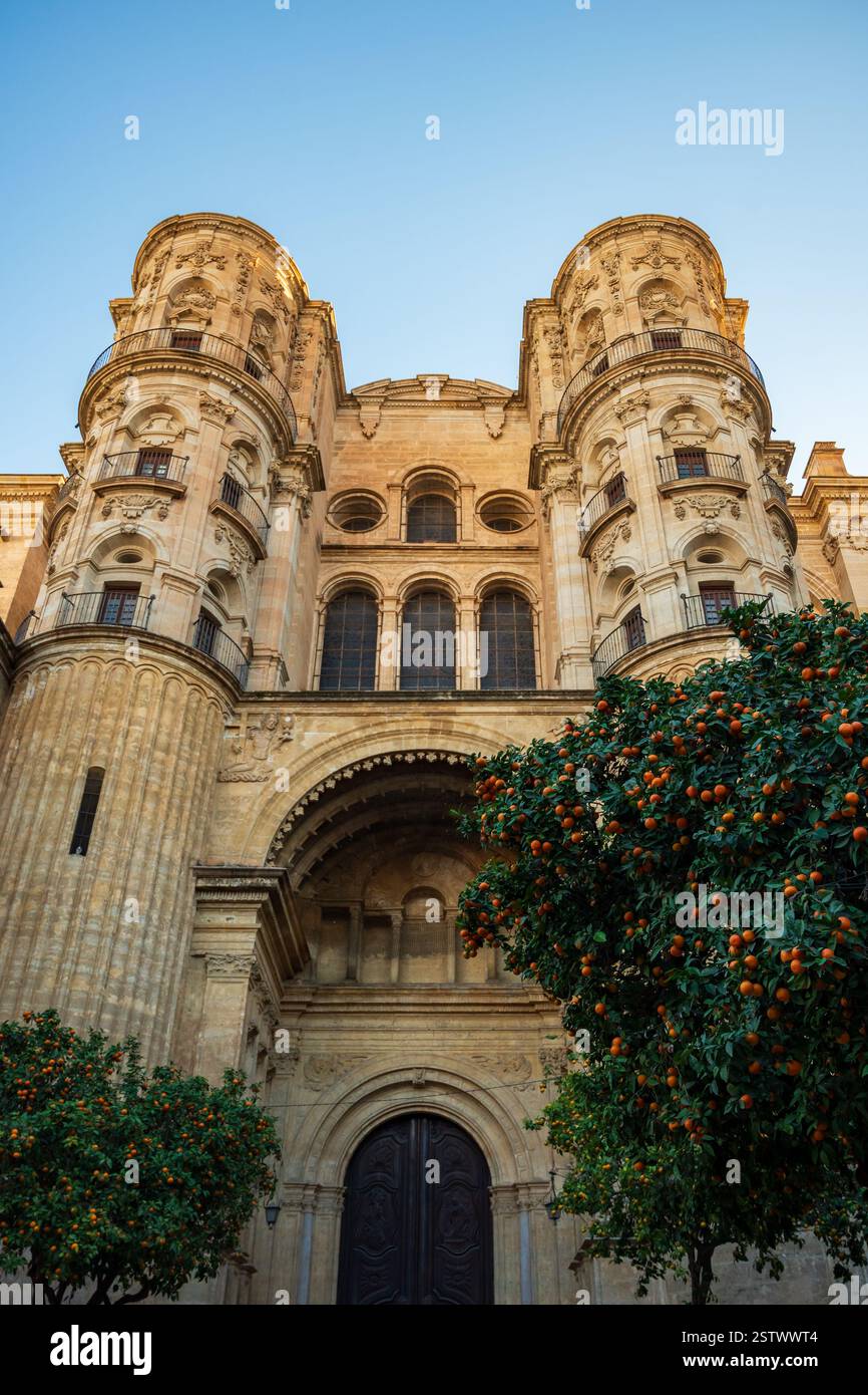 Malaga, Spain, 28 December 2024 Historic religious landmark on Malaga ...