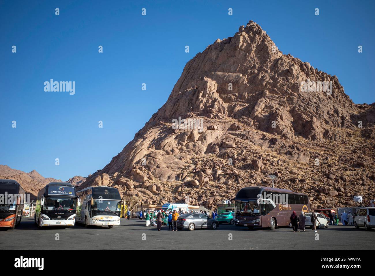 Medina, Saudi Arabia - July 2, 2024: The tourist area of Jabal Magnet ...