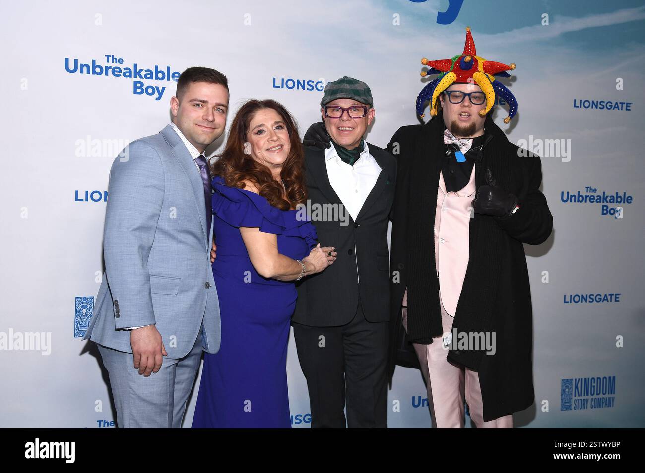 New York, USA. 19th Feb, 2025. (L-R) Logan LeRette, Teresa LeRette, Scott LeRette and Austin ...