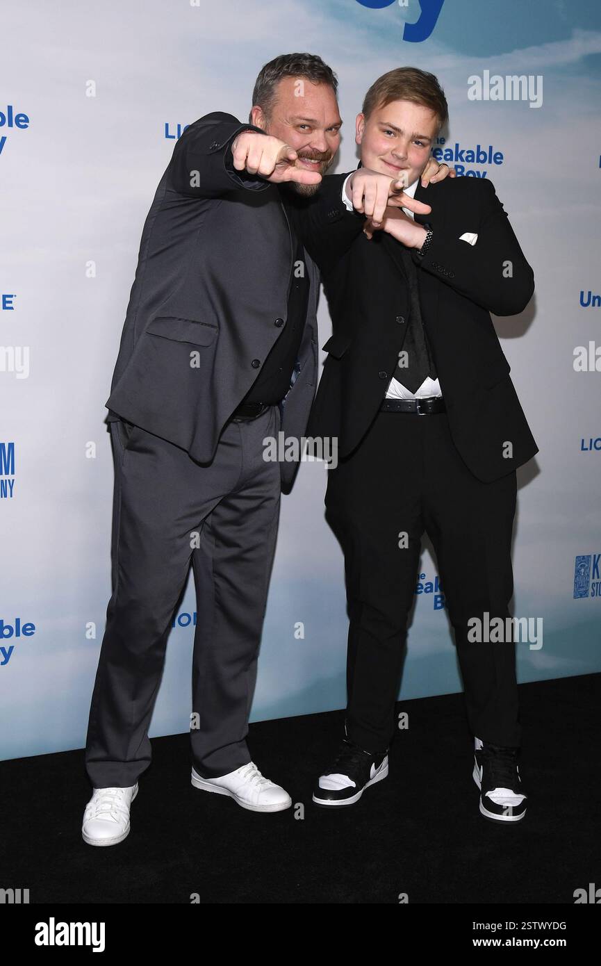 (L-R) Drew Powell and Leo Powell attend Lionsgate's 'The Unbreakable ...