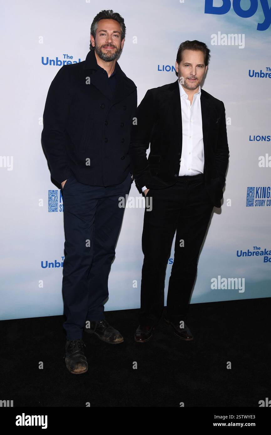 New York, USA. 19th Feb, 2025. (L-R) Zachary Levi and Peter Facinelli attend Lionsgate's 'The ...