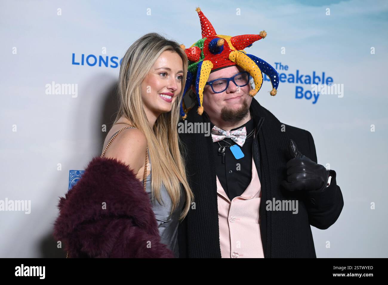 New York, USA. 19th Feb, 2025. Austin LeRette (r) attends Lionsgate's ...