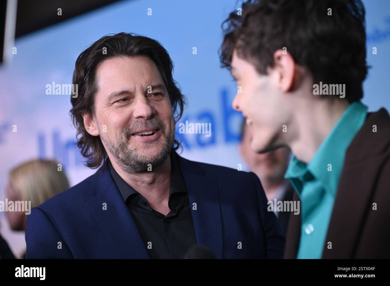 (L-R) Director Jon Gunn and Jacob Laval attend Lionsgate's 'The Unbreakable Boy' New York ...