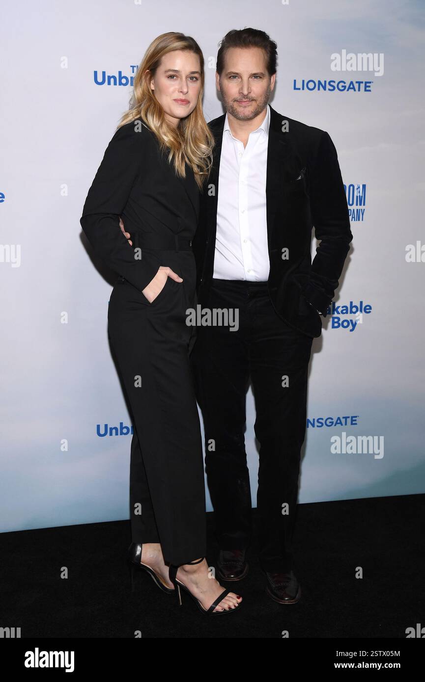 New York, USA. 19th Feb, 2025. (L-R) Lily Anne Harrison and Peter Facinelli attend Lionsgate's ...