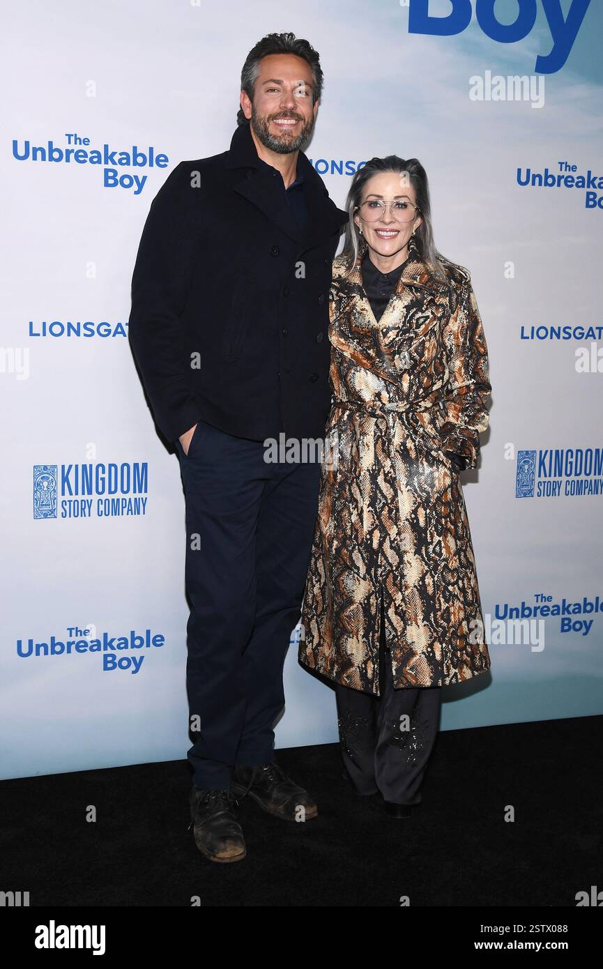 (L-R) Zachary Levi and Patricia Heaton attend Lionsgate's 'The Unbreakable Boy' New York ...