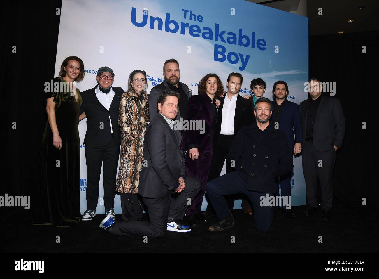 New York, USA. 19th Feb, 2025. (L-R) Amy Acker, Scott LeRette, Patricia Heaton, Kevin Downes ...