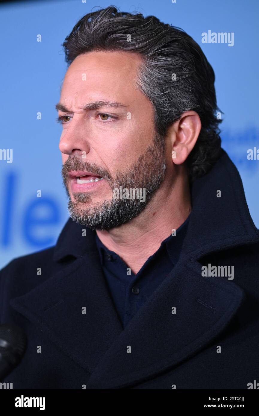 New York, USA. 19th Feb, 2025. Zachary Levi attends Lionsgate's 'The Unbreakable Boy' New York ...