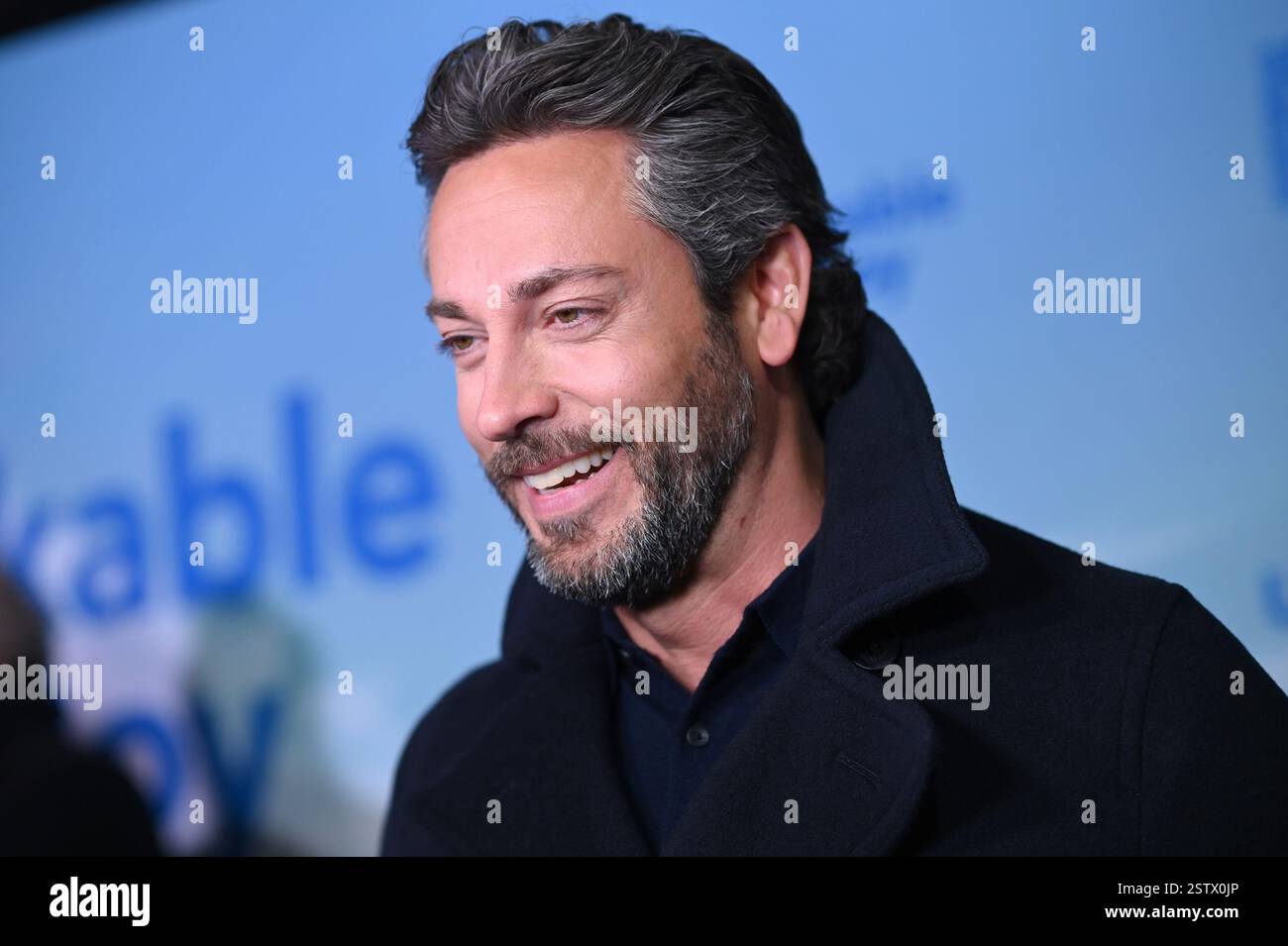 New York, USA. 19th Feb, 2025. Zachary Levi attends Lionsgate's 'The Unbreakable Boy' New York ...