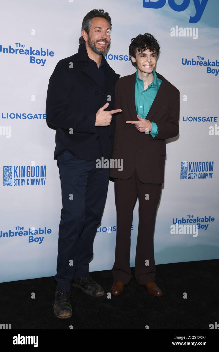 New York, USA. 19th Feb, 2025. (L-R) Zachary Levi and Jacob Laval attend Lionsgate's 'The ...