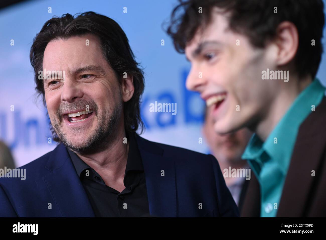 New York, USA. 19th Feb, 2025. (L-R) Director Jon Gunn and Jacob Laval attend Lionsgate's 'The ...