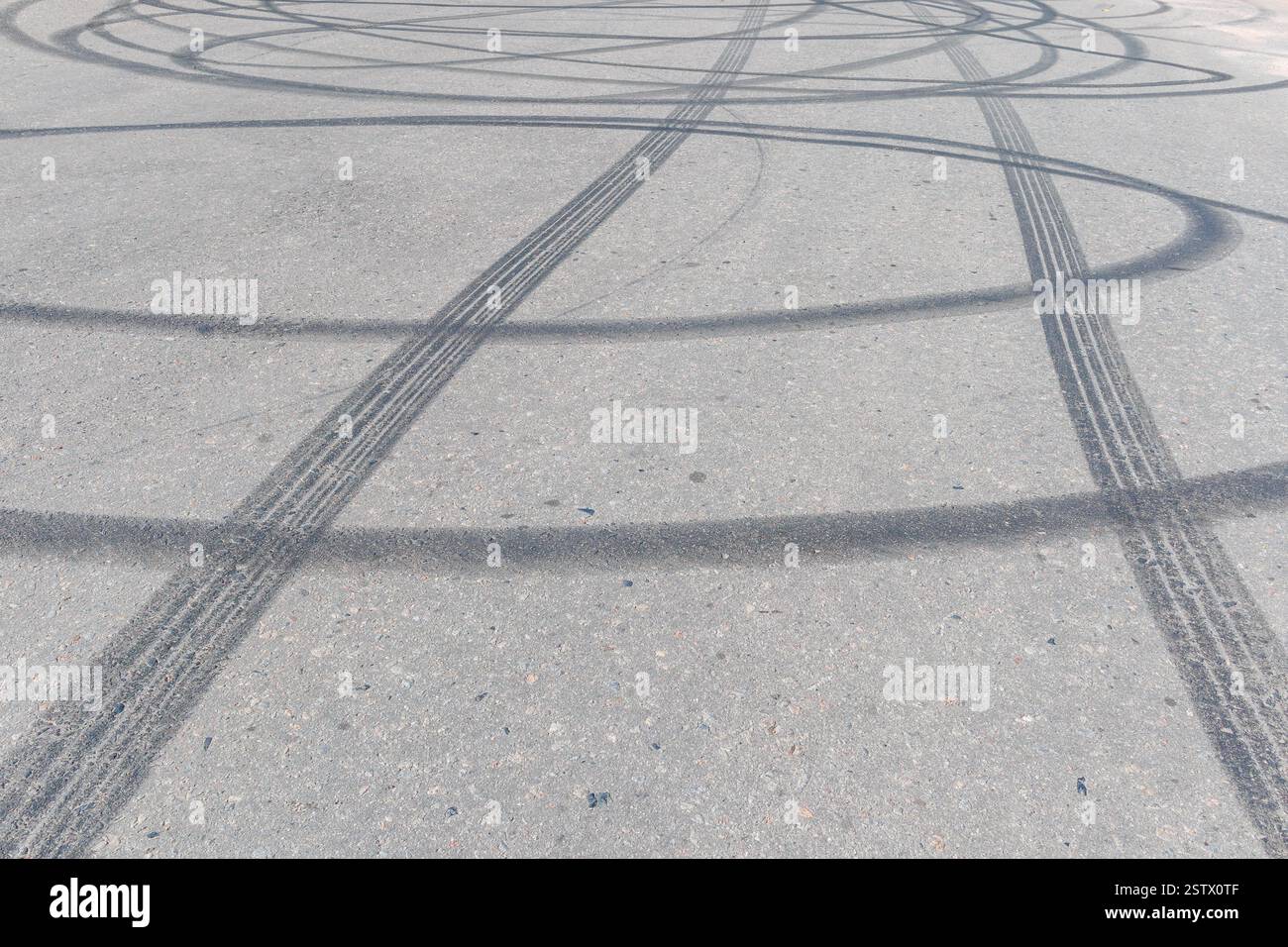 Tire track mark on asphalt tarmac road race track texture and ...