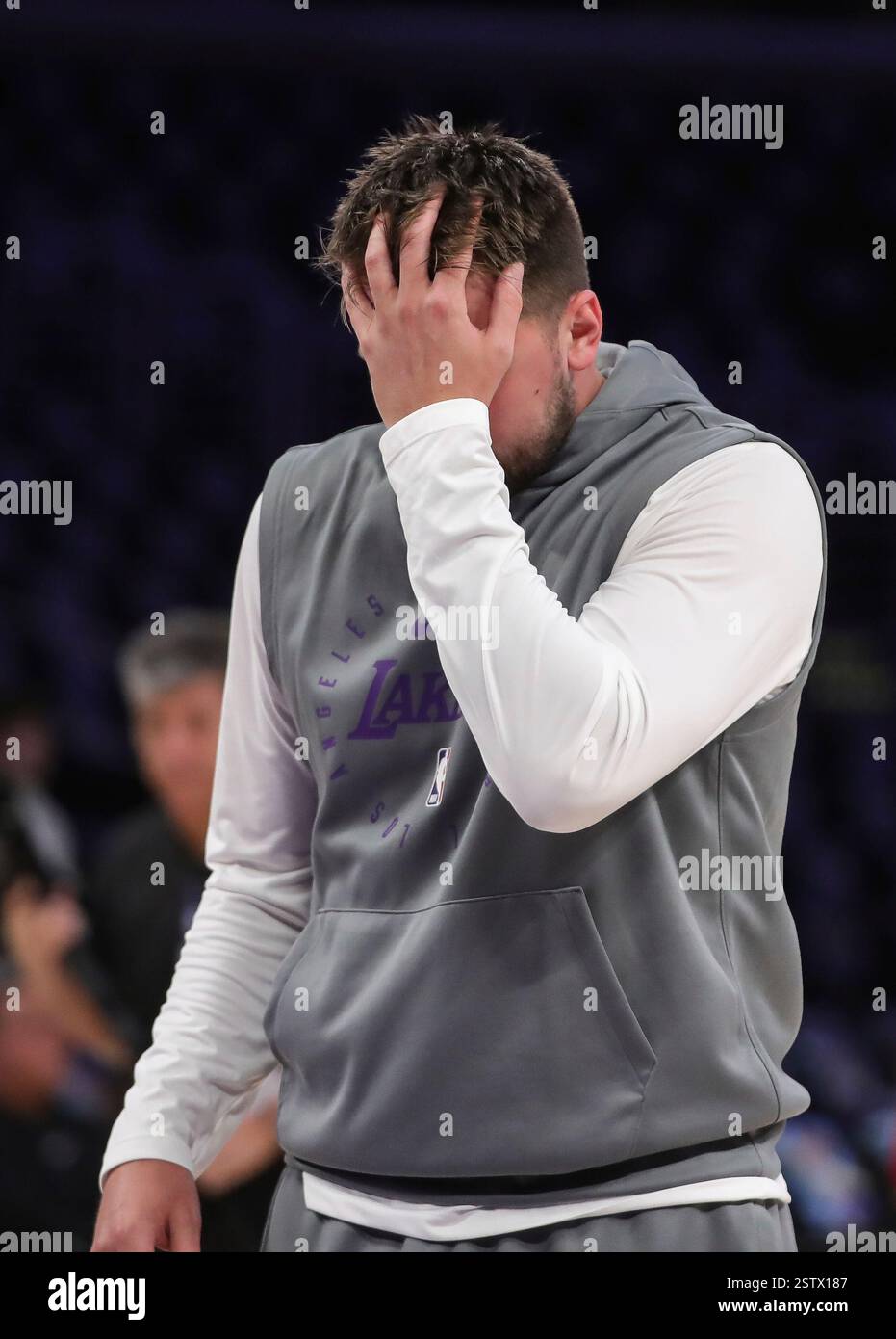 LOS ANGELES, CA - FEBRUARY 19: Los Angeles Lakers guard Luka Doncic (77 ...