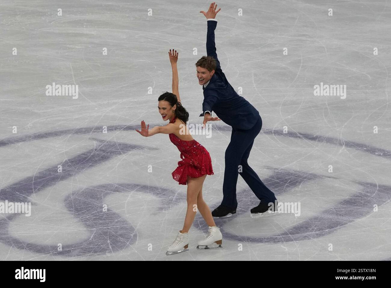 Madison Chock and Evan Bates of the United States perform during the ...